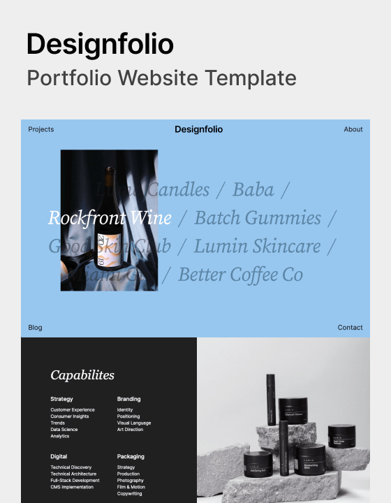Designfolio - Portfolio HTML5 Responsive Website Template
